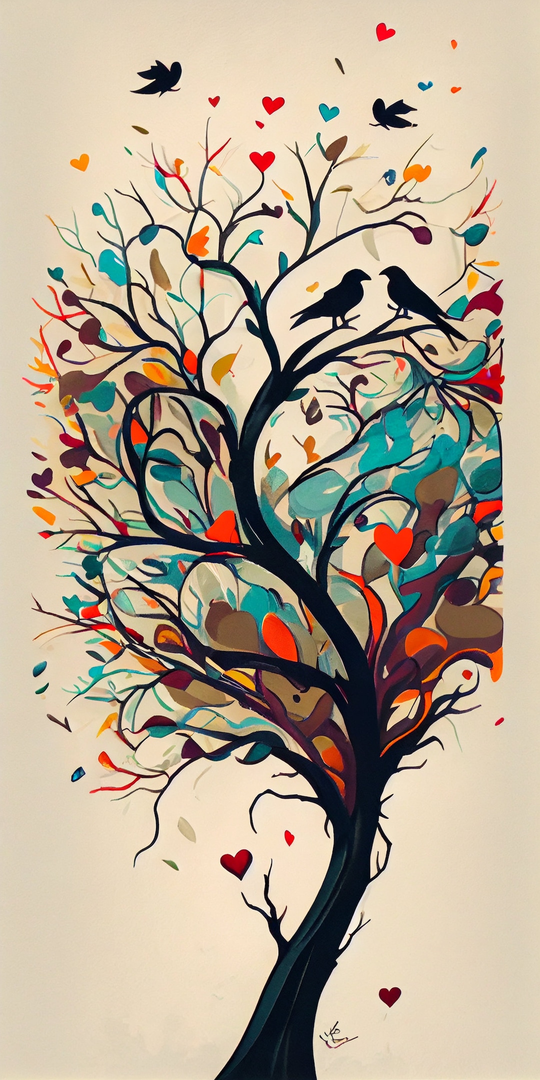 Valentines Day Gift Heartfelt Love Tree Art Piece - Etsy