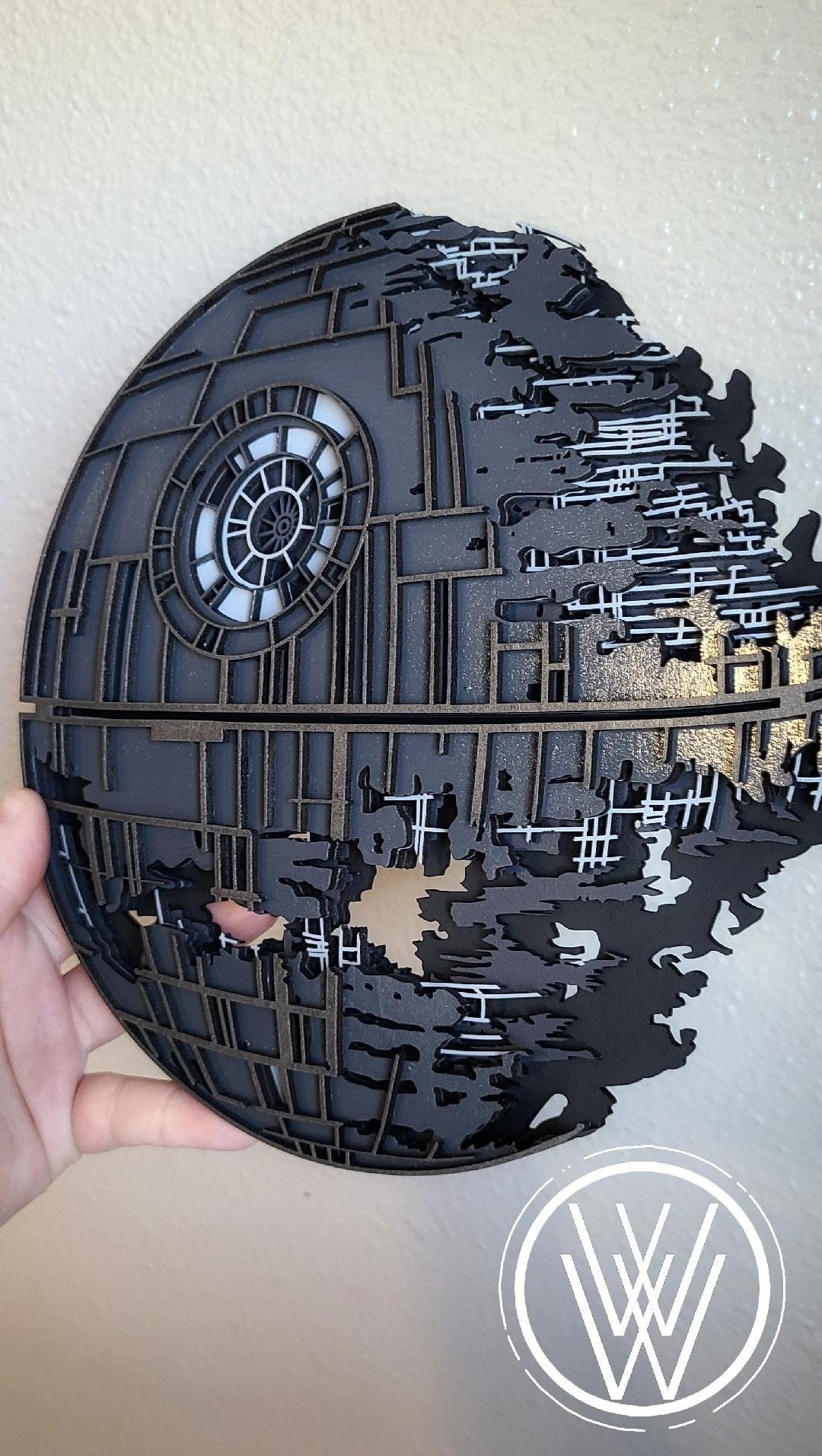 8 Wooden Layered Death Star Gift for Star Wars Fans/ - Etsy