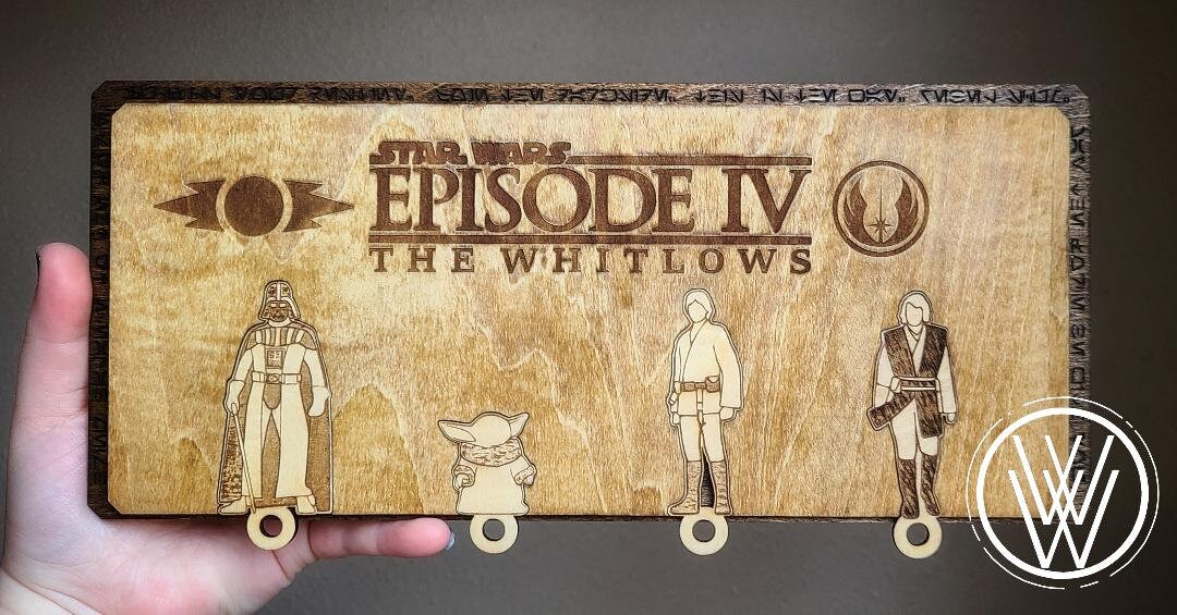 Personalized Star Wars Character Key Holder Gift for Star Wars Fans ...