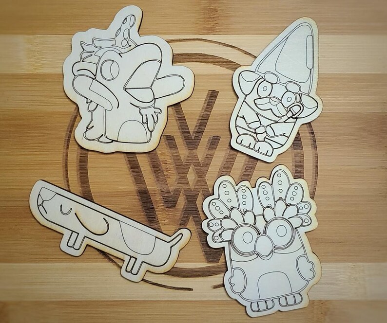 Blue Dog Cutouts Craft for Kids/ TV Show Fan/ Kids Cartoon/ - Etsy