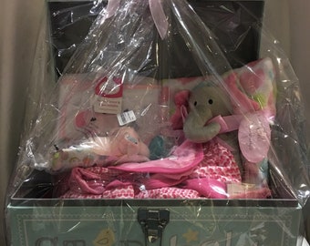 Pink Elephant Gift Set for a Baby Girl Onesie and Bib Pink - Etsy