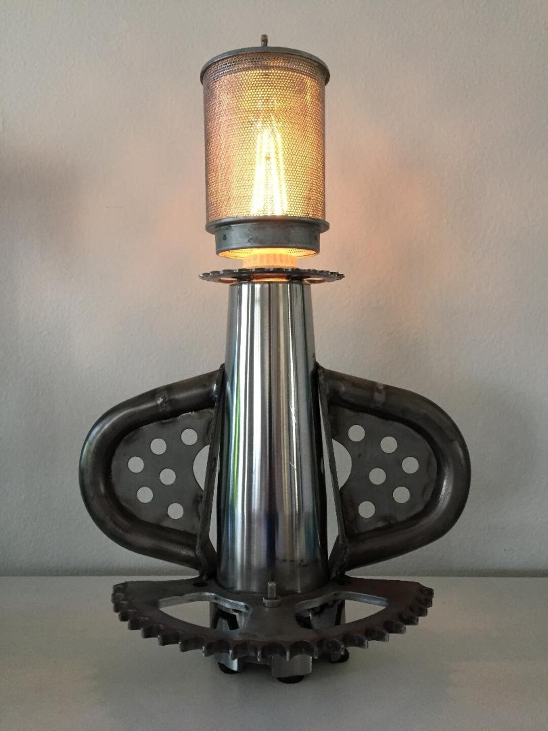 Rocket, Jet, Motorcycle, Steampunk Inspired Accent Lamp. - Etsy