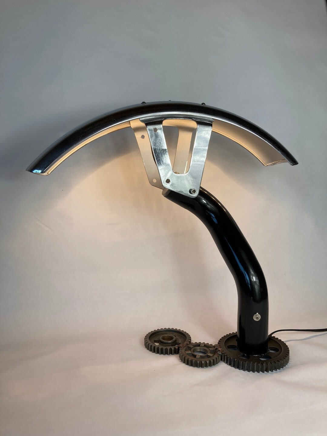 Motorcycle Fender Desk Lamp - Etsy