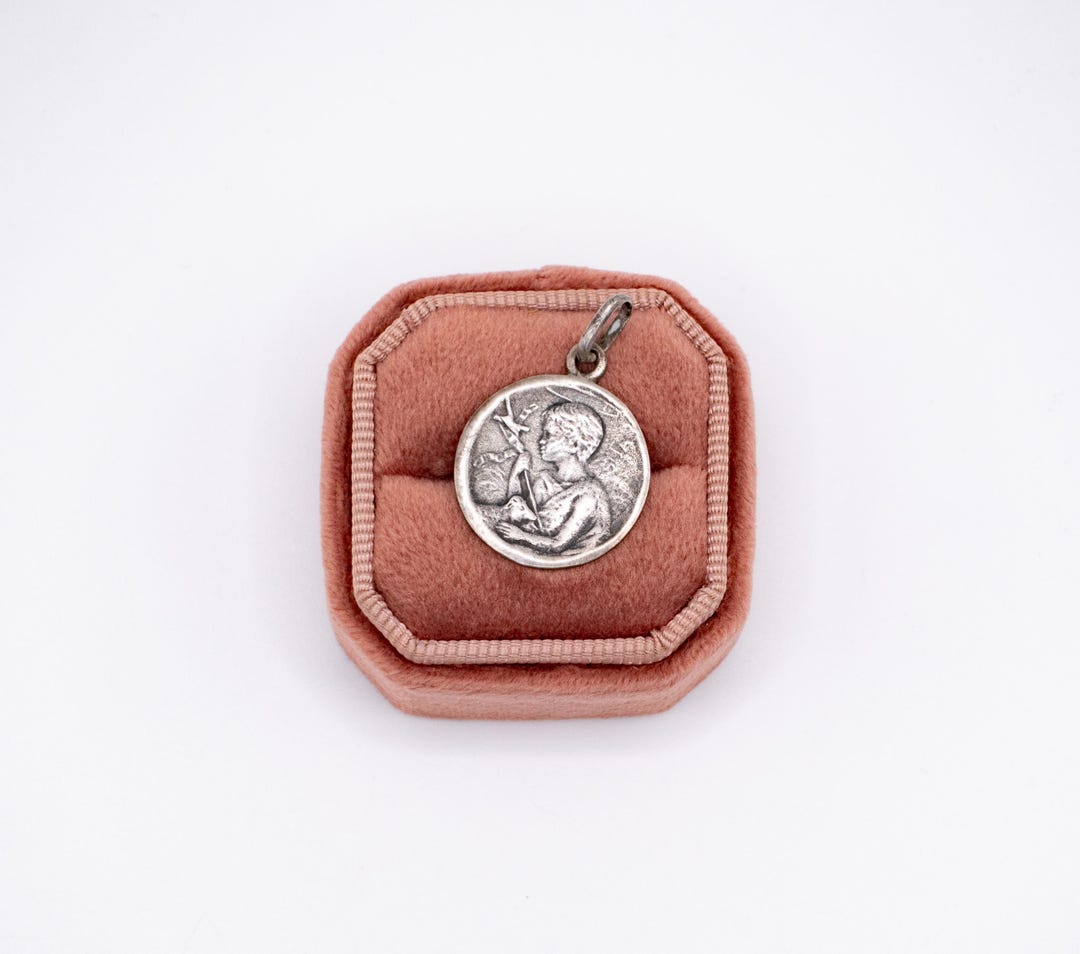 Vintage French Catholic Sterling Silver Religious Charm - Etsy