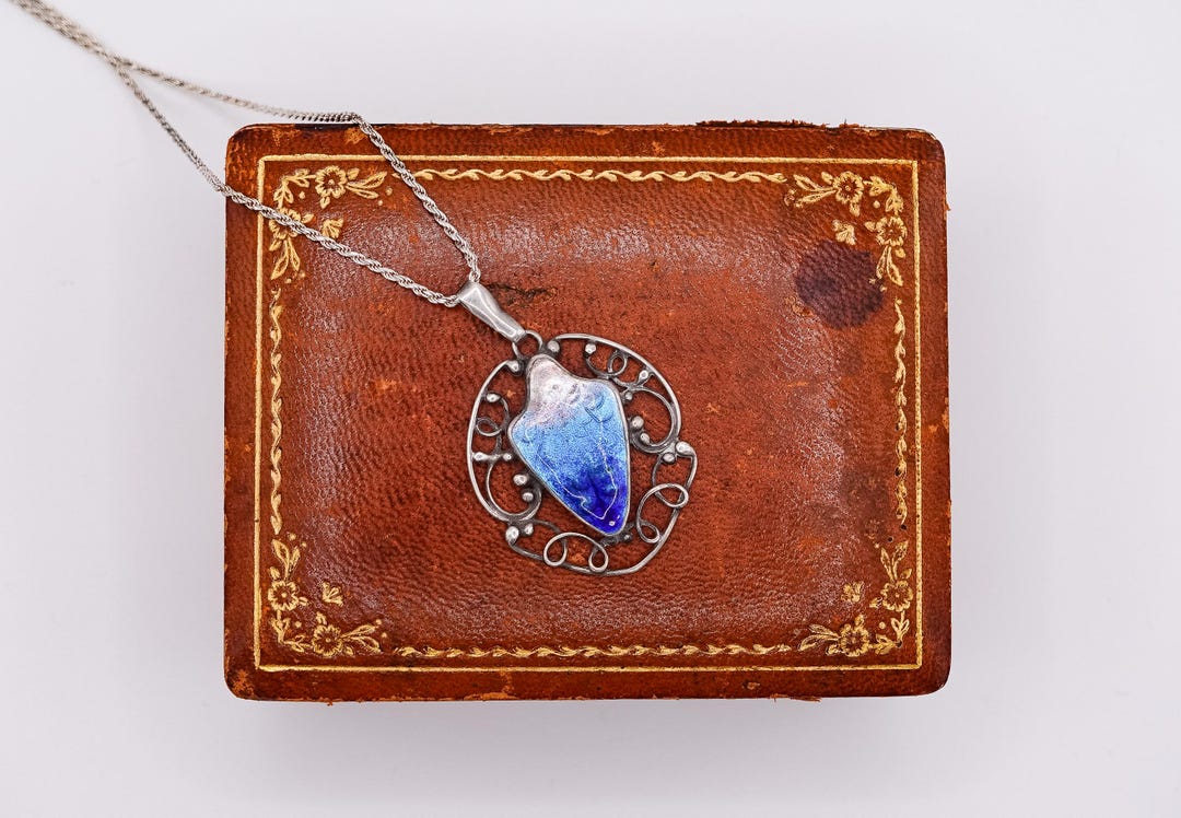 Rare Antique Newlyn School Arts & Crafts Enamel Necklace - Etsy