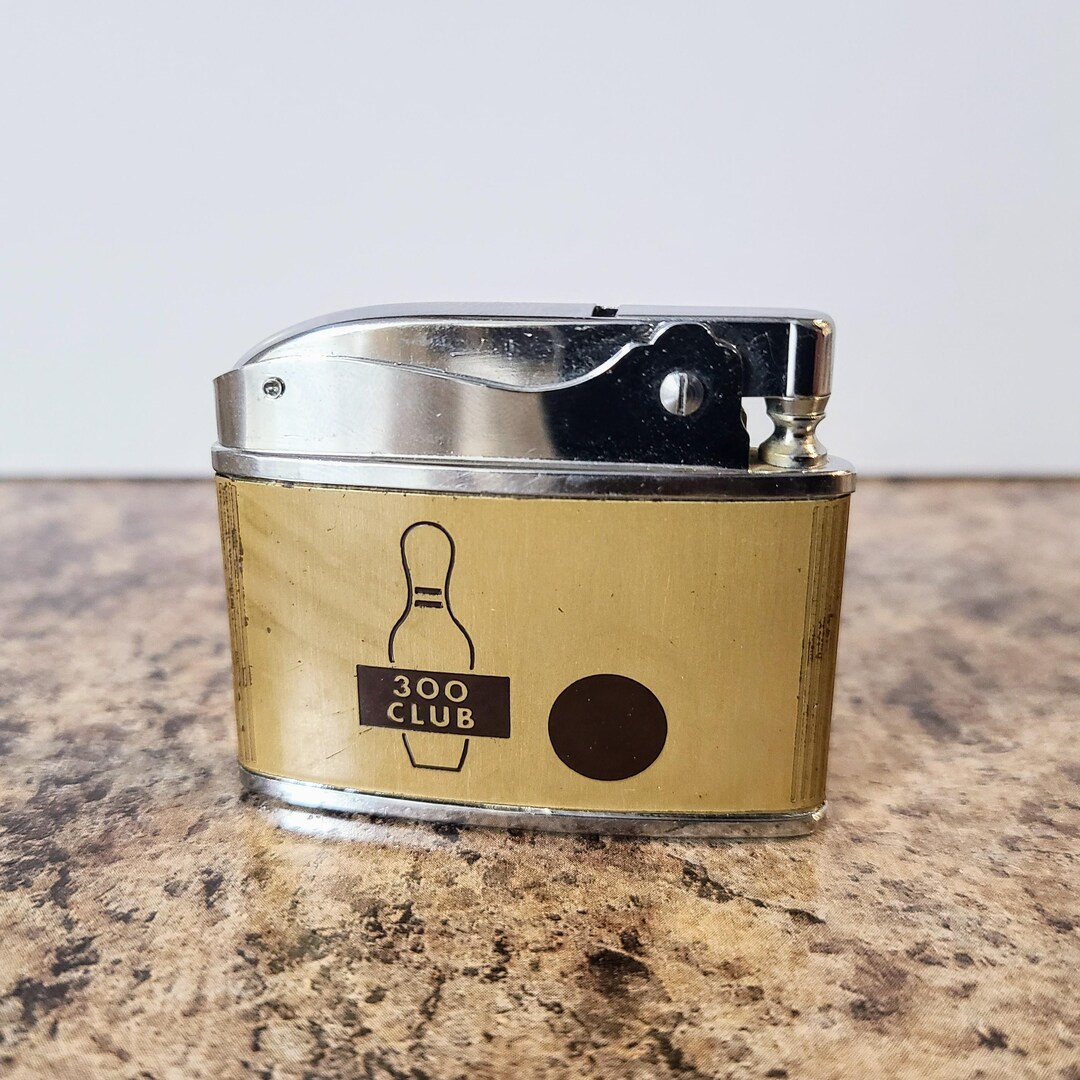 Vintage Bowling Lighter, Flat Advertising NOBLE Lighter, Grandview ...