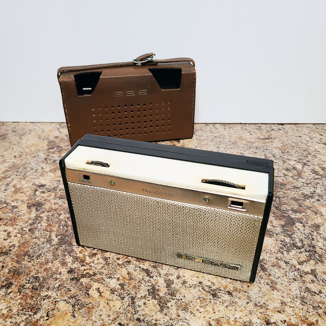 Vintage GBS 7-transistor Radio, Model E-10, Made in Japan, With Leather ...