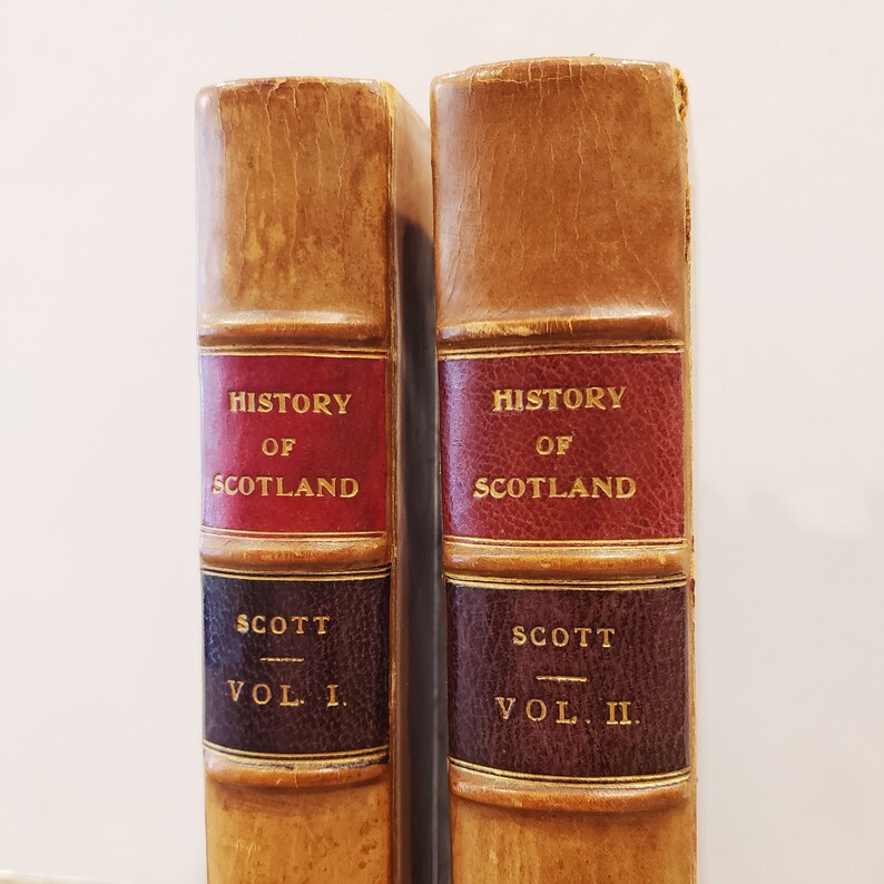 Rare 1830 Book Set the History of Scotland Sir Walter Scott - Etsy