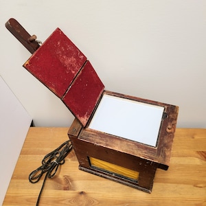 Antique ANSCO Wooden Photo Film Developer | Lightbox | Sheet Film ...