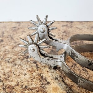 Genuine August Buermann Metal Spurs, Patented, Antique Steel Spurs ...