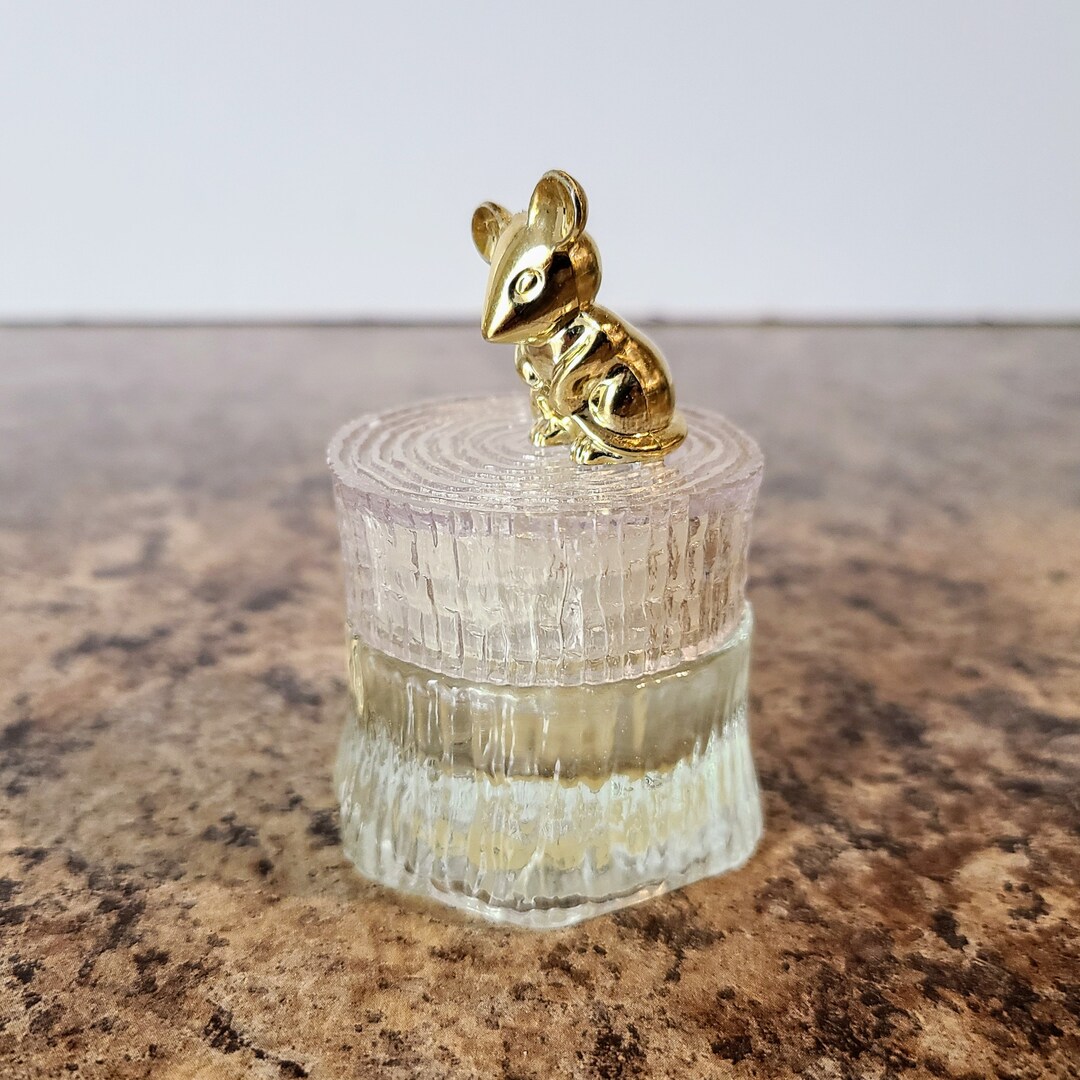 Vintage AVON Tree Mouse Sweet Honesty Cream Sachet, Glass Jar With ...