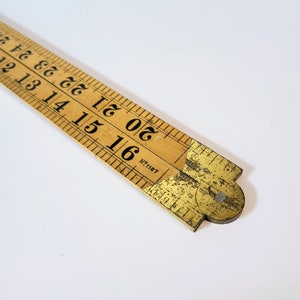 Antique Rabone 3 Foot 4-fold Boxwood Ruler, No. 1167, Imperial Ruler ...