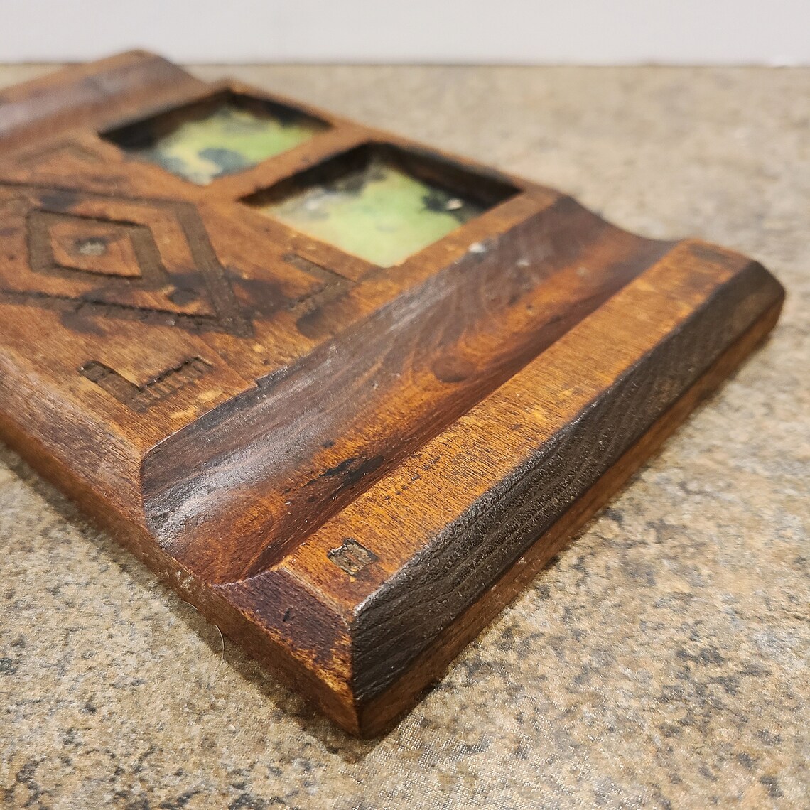 Antique Wooden Table Ink Pot Stand With Pen Holders Wood - Etsy UK