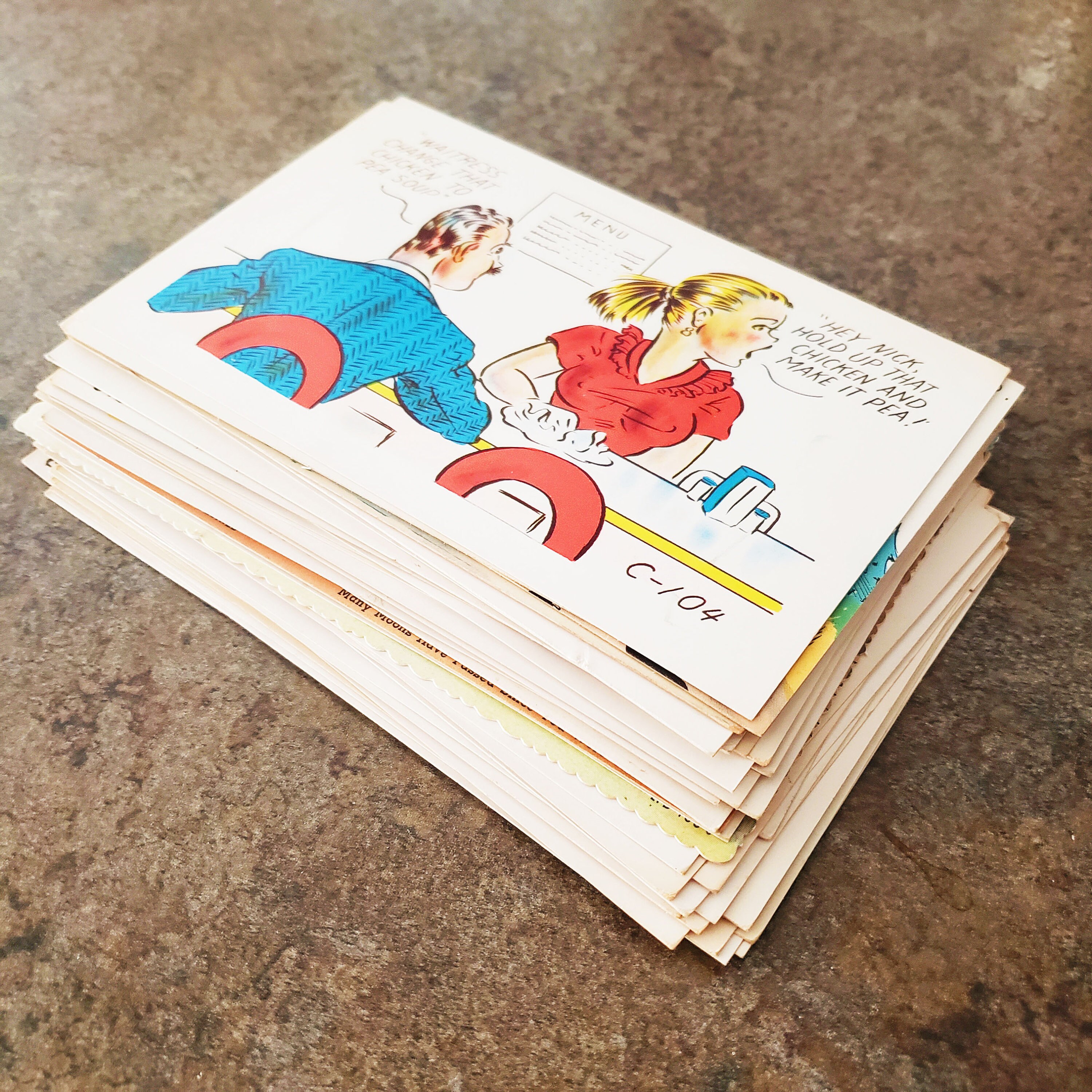 Lot of 44 Vintage 1950s Comic Postcards Funny Postcards | Etsy