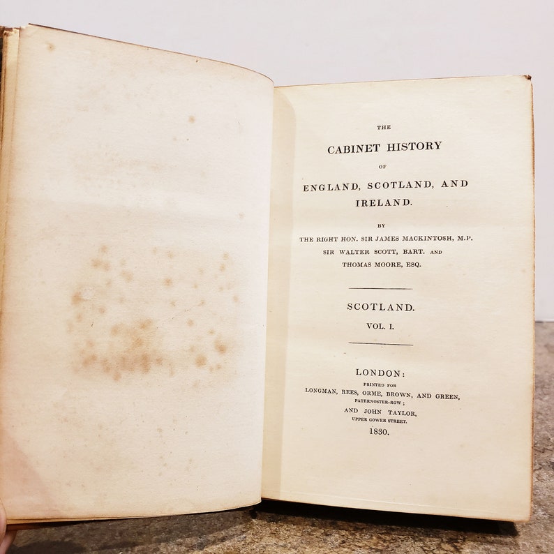 Rare 1830 Book Set the History of Scotland Sir Walter Scott - Etsy