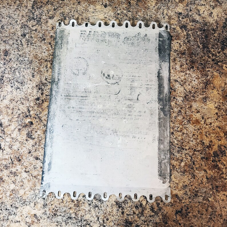 1956 Aluminum Newspaper Sheet Print Plate J Lawrence - Etsy