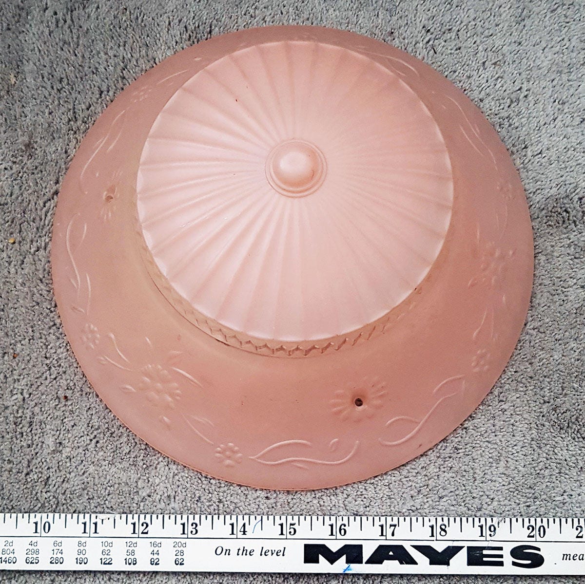 Vintage Pink Glass Ceiling Light Shade Chandelier Art Deco | Etsy