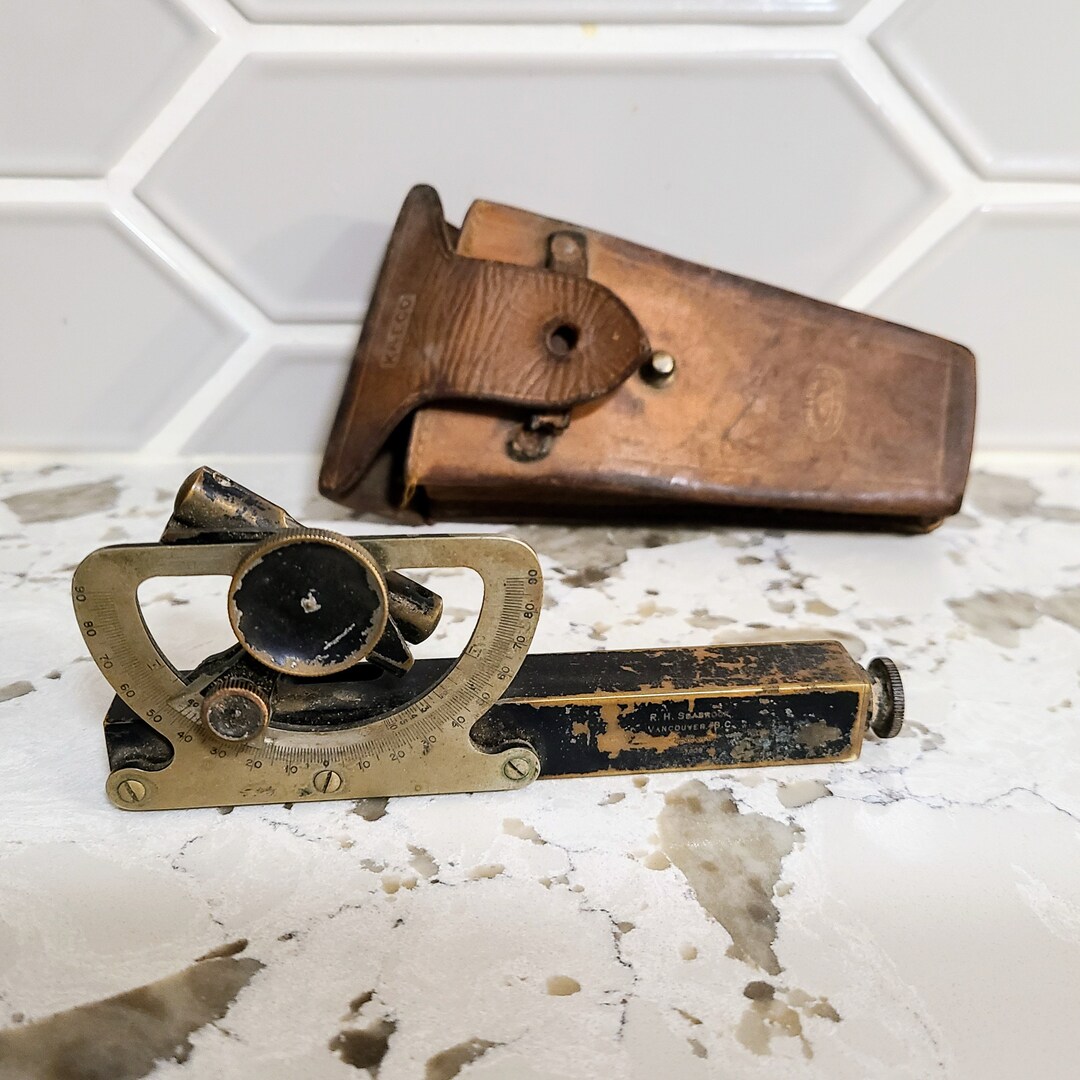 Antique Brass Abney Level Clinometer Surveyor's Tool - Etsy