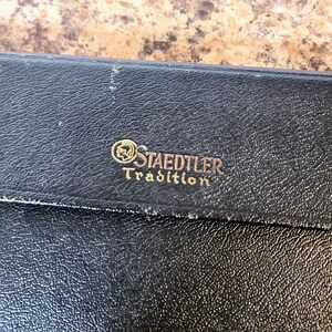 Vintage Staedtler Drafting Drawing Set, Staedtler Tradition Model 21210 ...