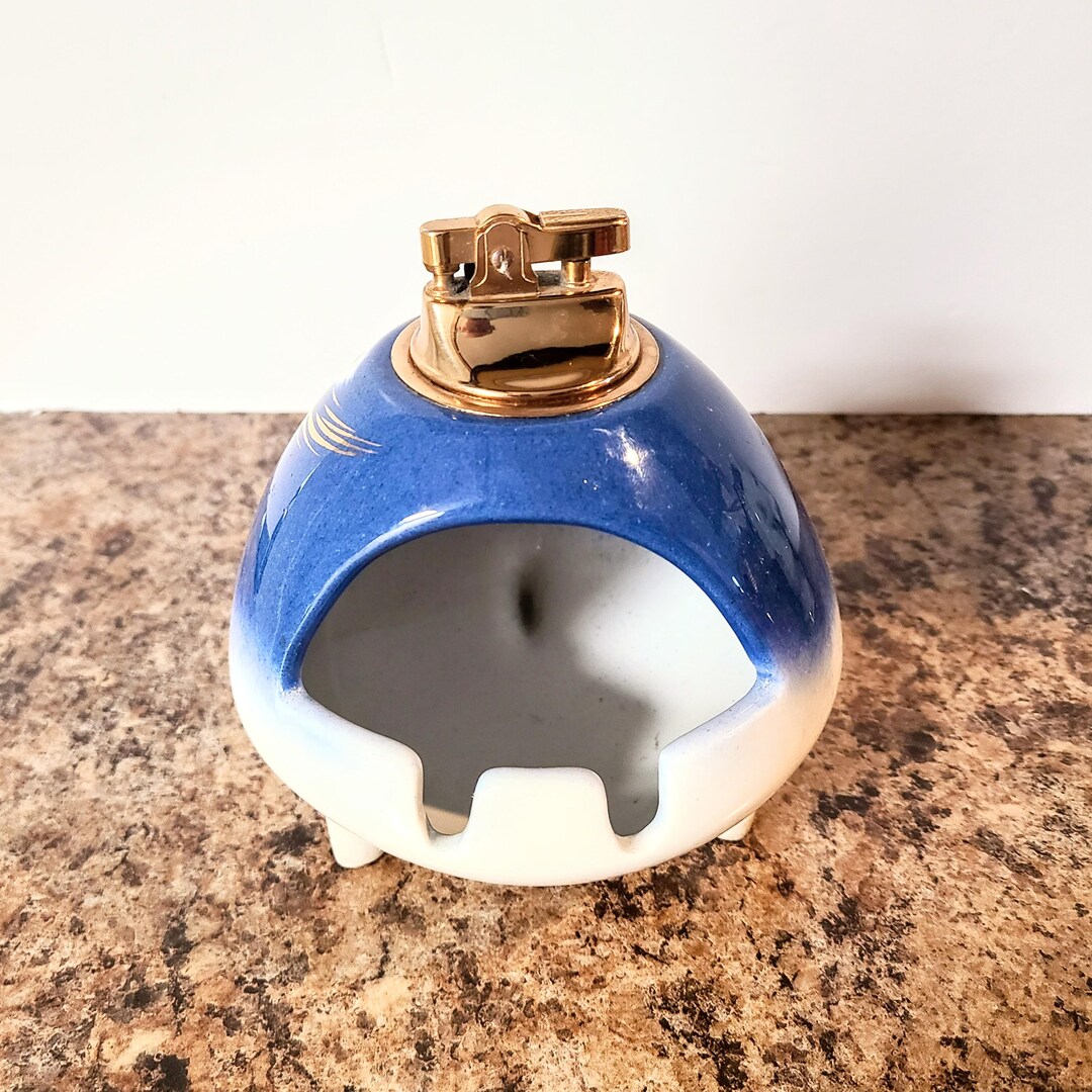 Vintage Sascha Brastoff Matthew Adams Ceramic "alaska" Motif Lighter ...