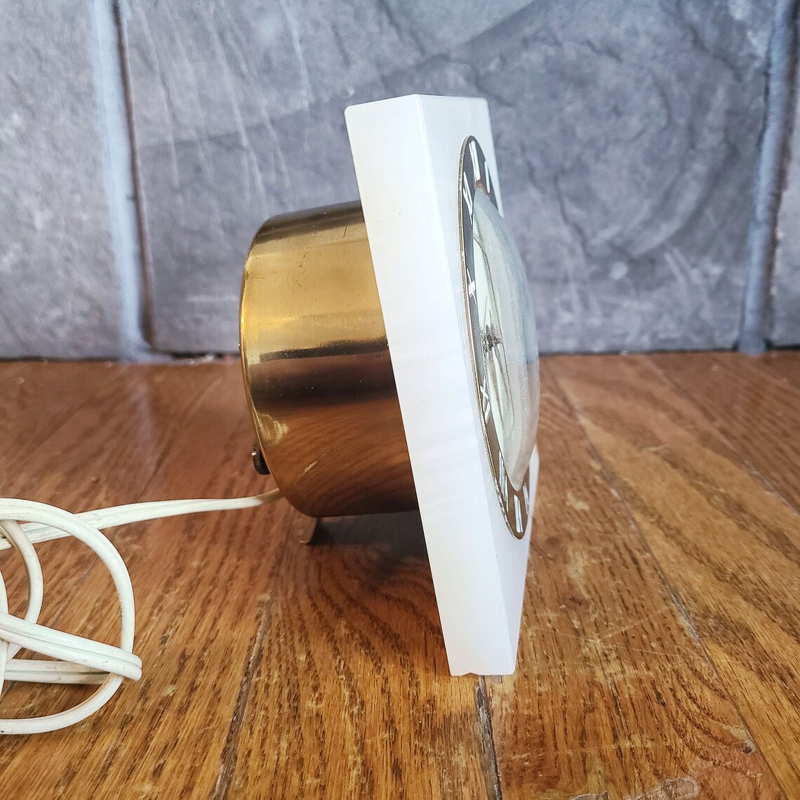 Vintage 40s Telechron Electric Clock Model 7H57 Onyx/marble - Etsy