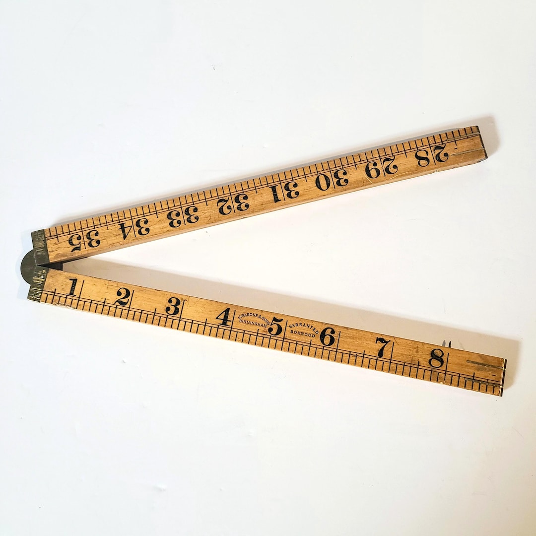 1920s Rabone & Sons 3 Foot 4-fold Boxwood Ruler, No. 1167, Warranted ...