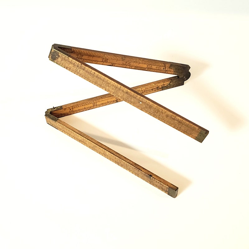 Folding Wood Ruler - Etsy