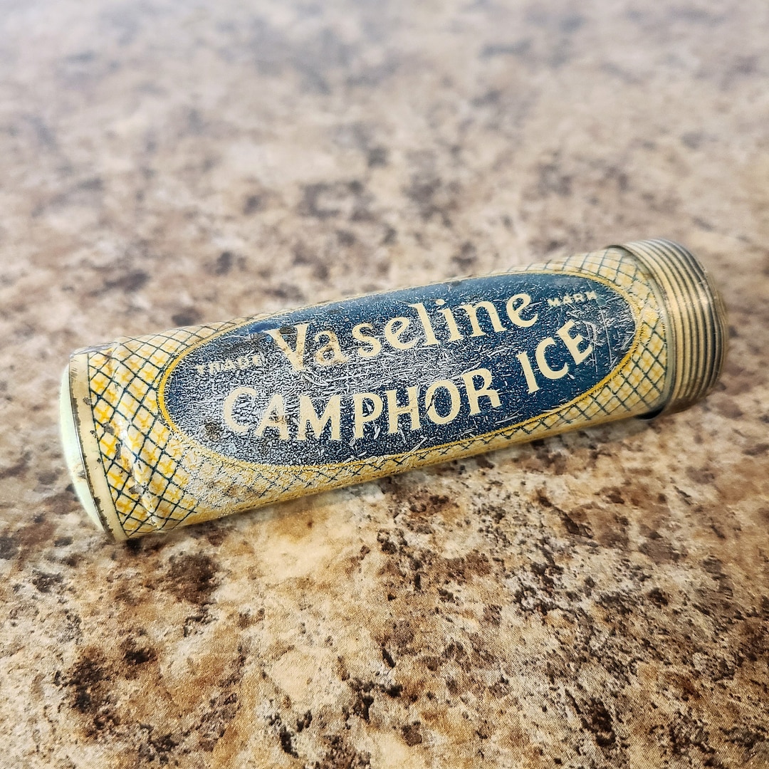 Antique VASELINE Camphor Ice Metal Medicinal Tube Made in - Etsy