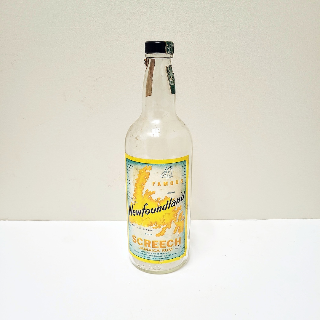 Vintage Bottle of Newfoundland Screech, Jamaican Rum 25 Ounces, Circa ...