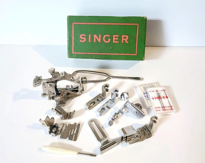 1940s SINGER Sewing Machine Attachments, 10 Pieces, Genuine Singer ...