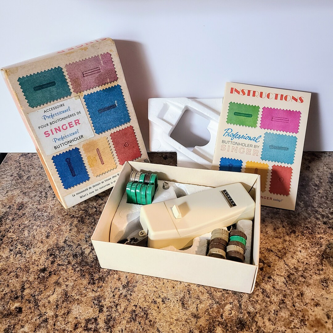 1973 Singer Professional Buttonholer, Vertical Needle Zig Zag, Singer ...