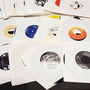 Lot of 20 Vintage '45 RPM' Vinyl Records, All With Sleeves, Bulk 45 RPM ...