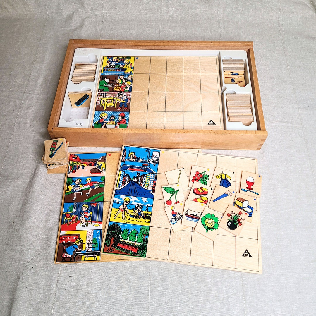 Vintage 'simplex Toys' Wooden Educational Toy Game, Made in Holland ...