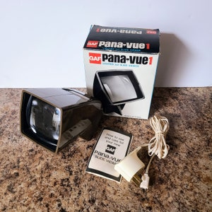 Vintage GAF Pana-vue 1 Slide Viewer, Lighted Battery/ac Slide Viewer ...