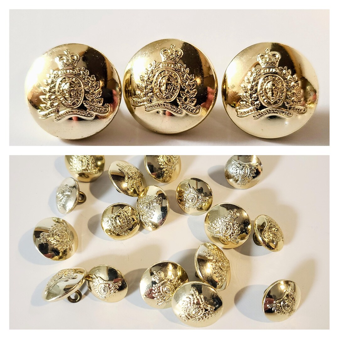 Vintage J Gaunt RCMP Buttons, Made in England, 17 in Total - Etsy