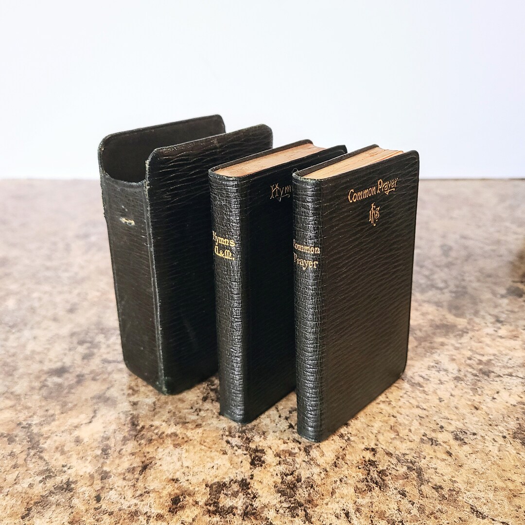 Antique Hymnal Book Set of Two, Common Prayer | Hymns Ancient & Modern ...