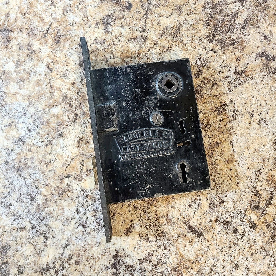 Antique 1915 Sargent Mortise Lock Set, Sargent & Co. Easy Spring ...