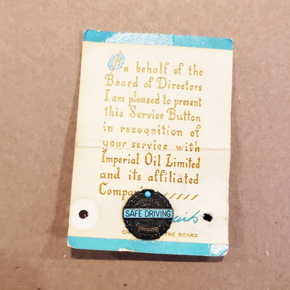 Rare 1930s Imperial Oil Safe Driving Pin, Sterling Si… - Gem