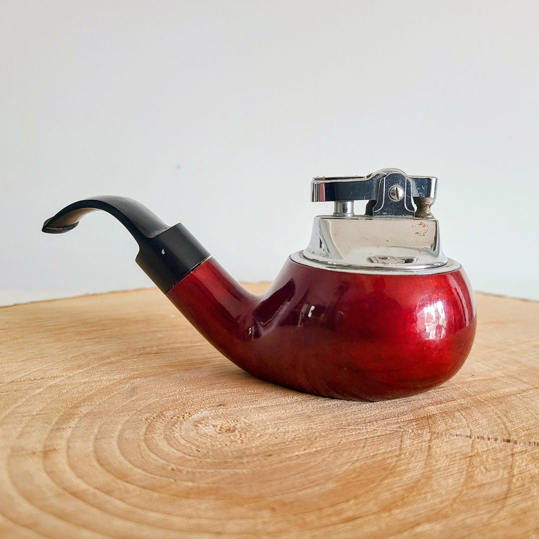 Vintage Tobacco Pipe Table Cigarette Lighter, Made in Japan, Working - Etsy