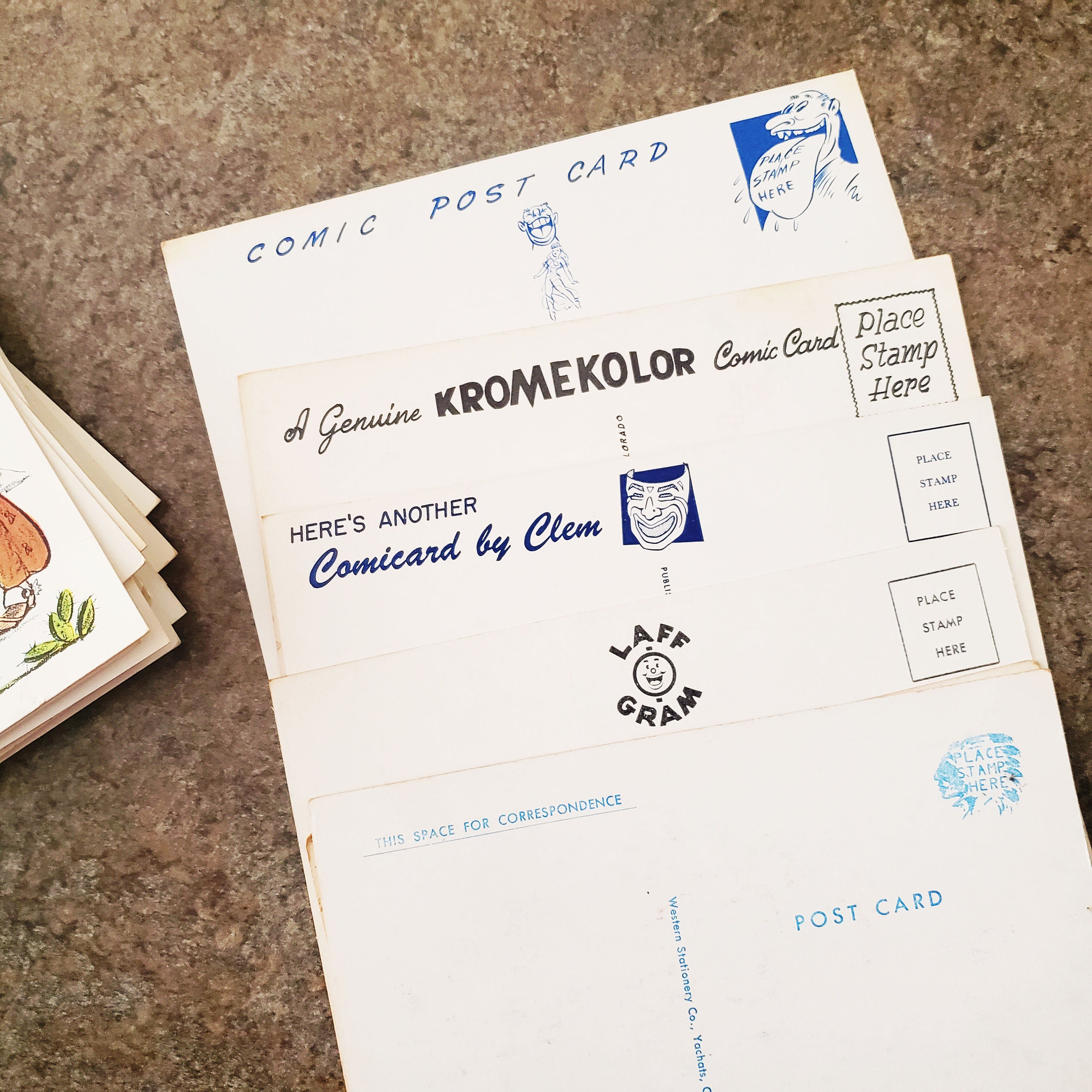 Lot of 44 Vintage 1950s Comic Postcards Funny Postcards | Etsy