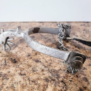 Genuine August Buermann Metal Spurs, Patented, Antique Steel Spurs ...