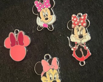 Mickey and Minnie Mouse Charms - Etsy