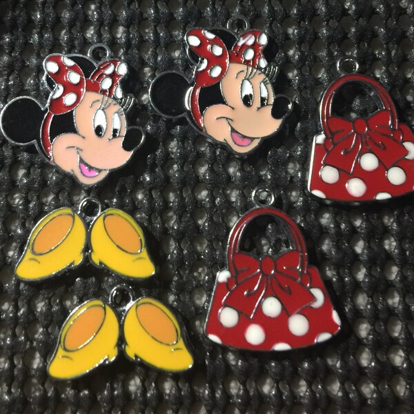 Minnie Mouse Charms - Etsy