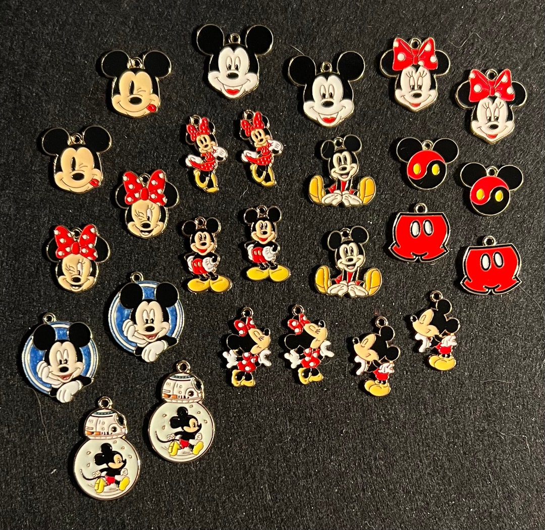 Mickey and Minnie Mouse Charms - Etsy