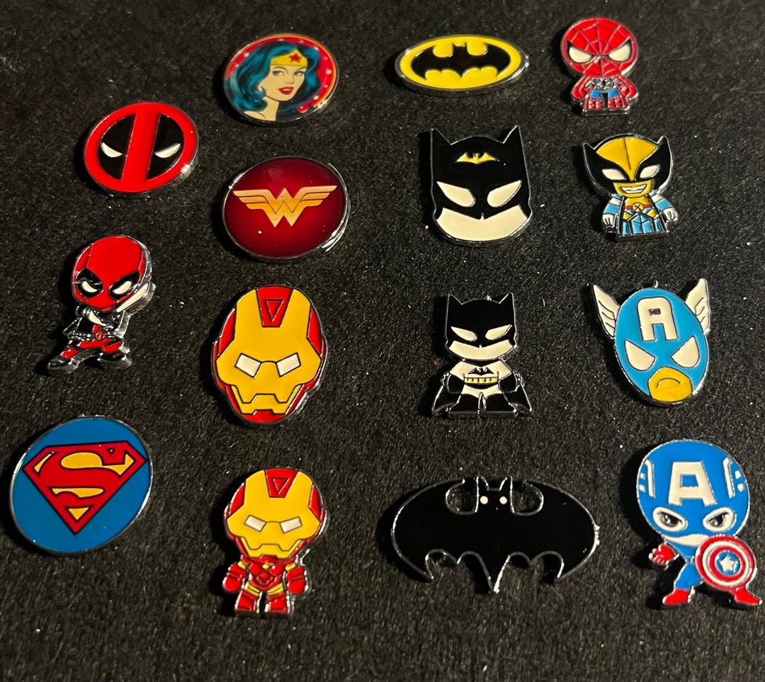 Superhero Pin Set - Etsy