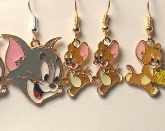 Cartoon Character Earrings - Etsy