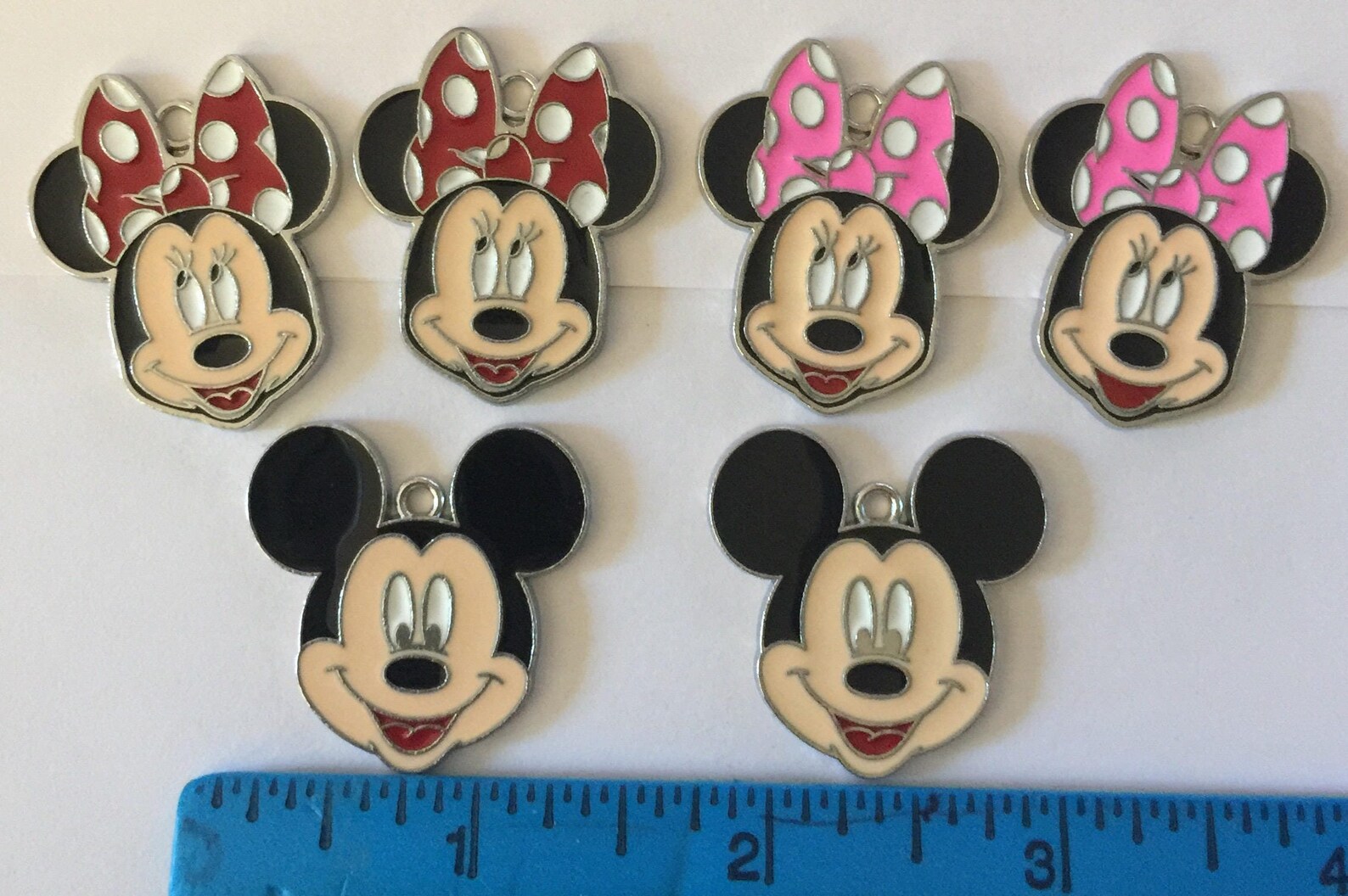Mickey and Minnie Mouse Charms - Etsy