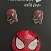 Spider-man Pin and Earring Set - Etsy