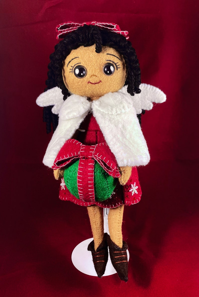 Felt Christmas Angel Doll Pattern PDF - Joy - Instructions Included ...