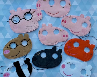 Peppa pig mask | Etsy